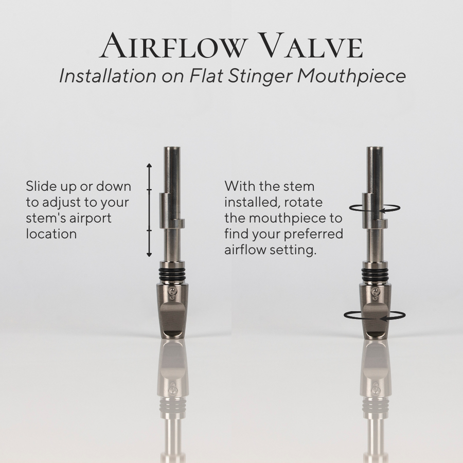 Titanium Flat Stinger Mouthpiece Assembly