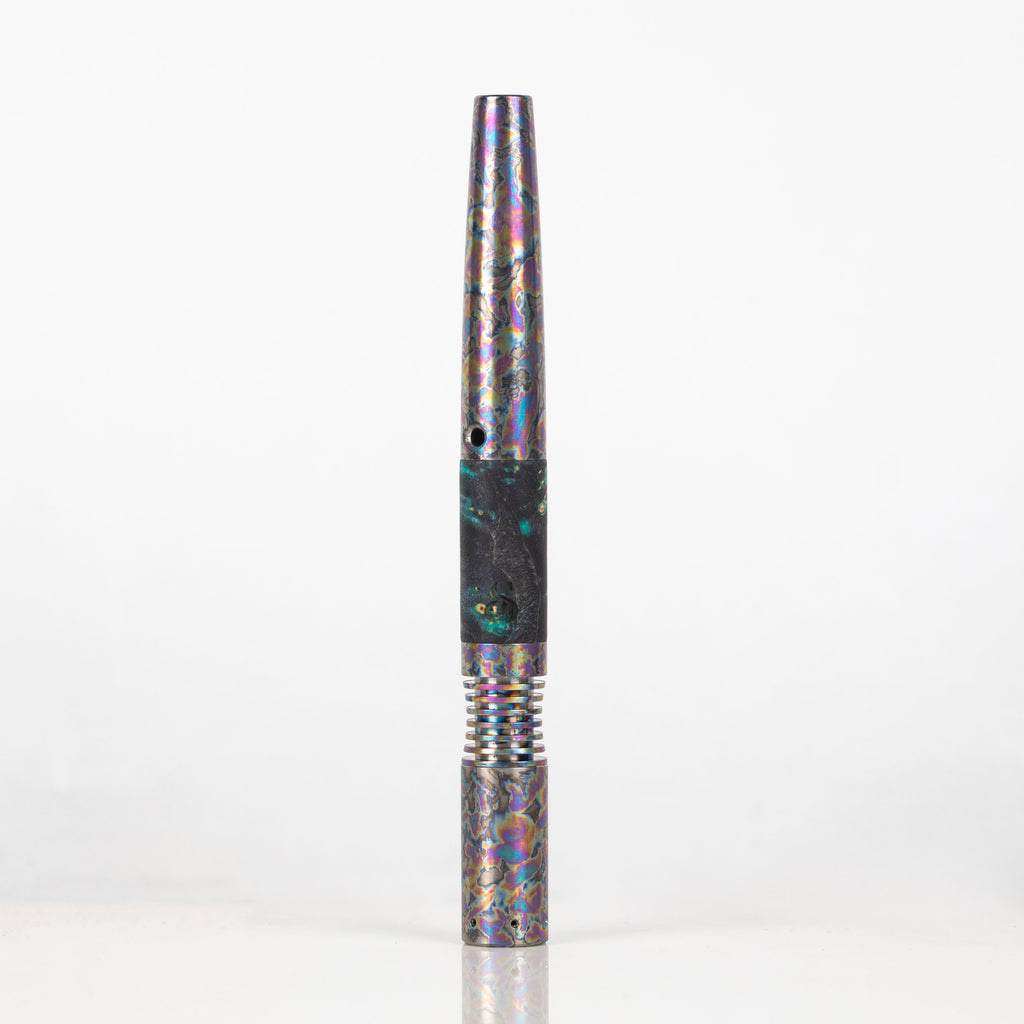 Urban Camo Titanium Simrell w/ Galaxy Burl Sleeve